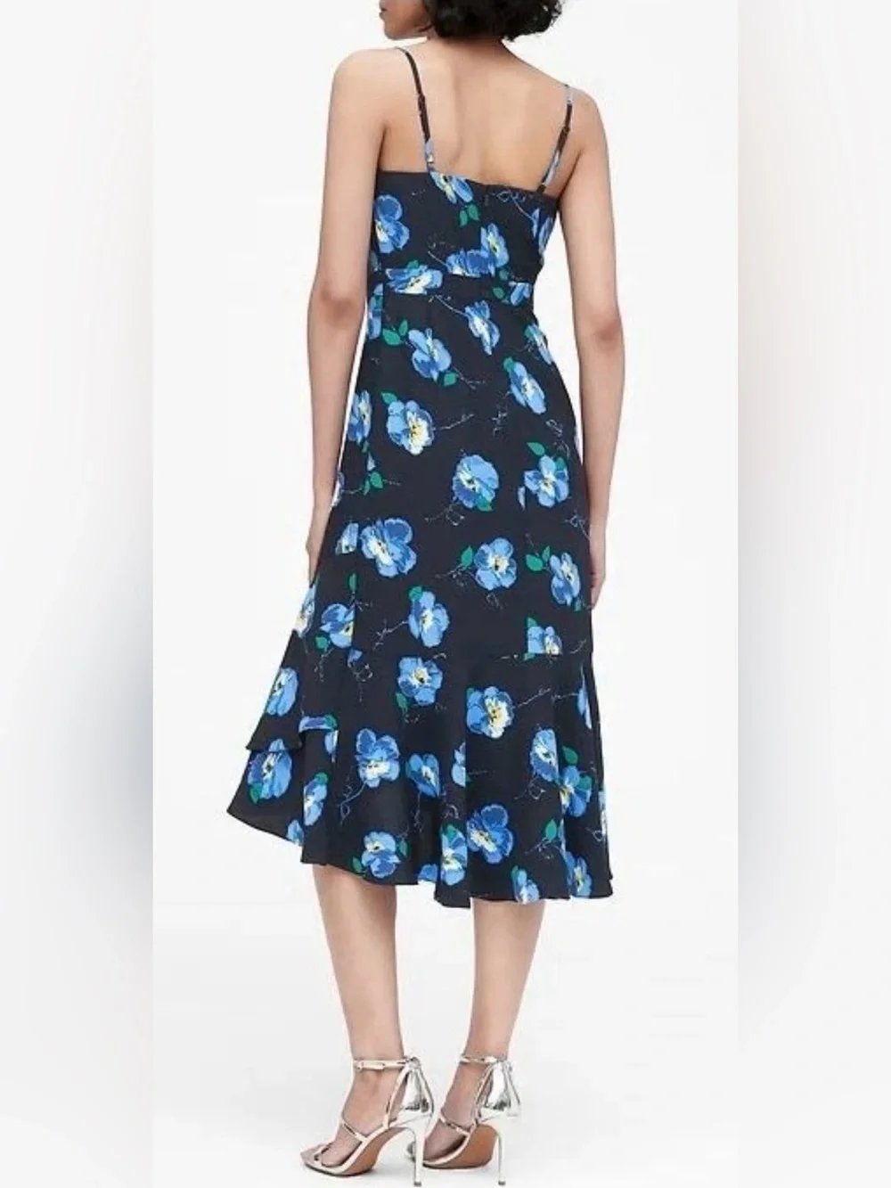 Banana Republic | Dresses | Banana Republic Navy Pansy Midi Sheath ...